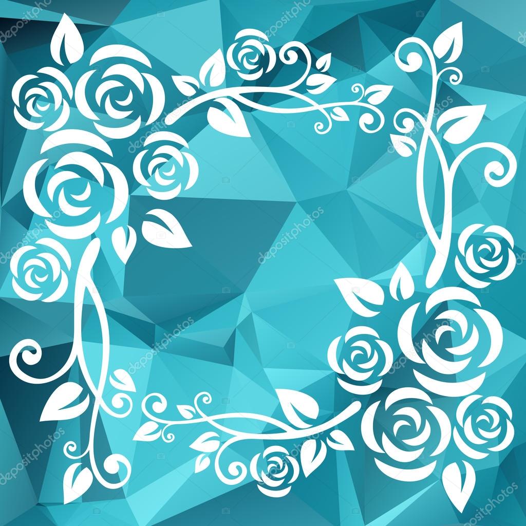 Abstract blue border Stock Vector Image by ©tokhiti #117888952