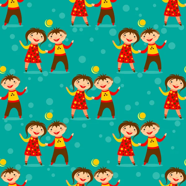 Boys vector cartoon style seamless pattern. — Stock Vector © inides ...