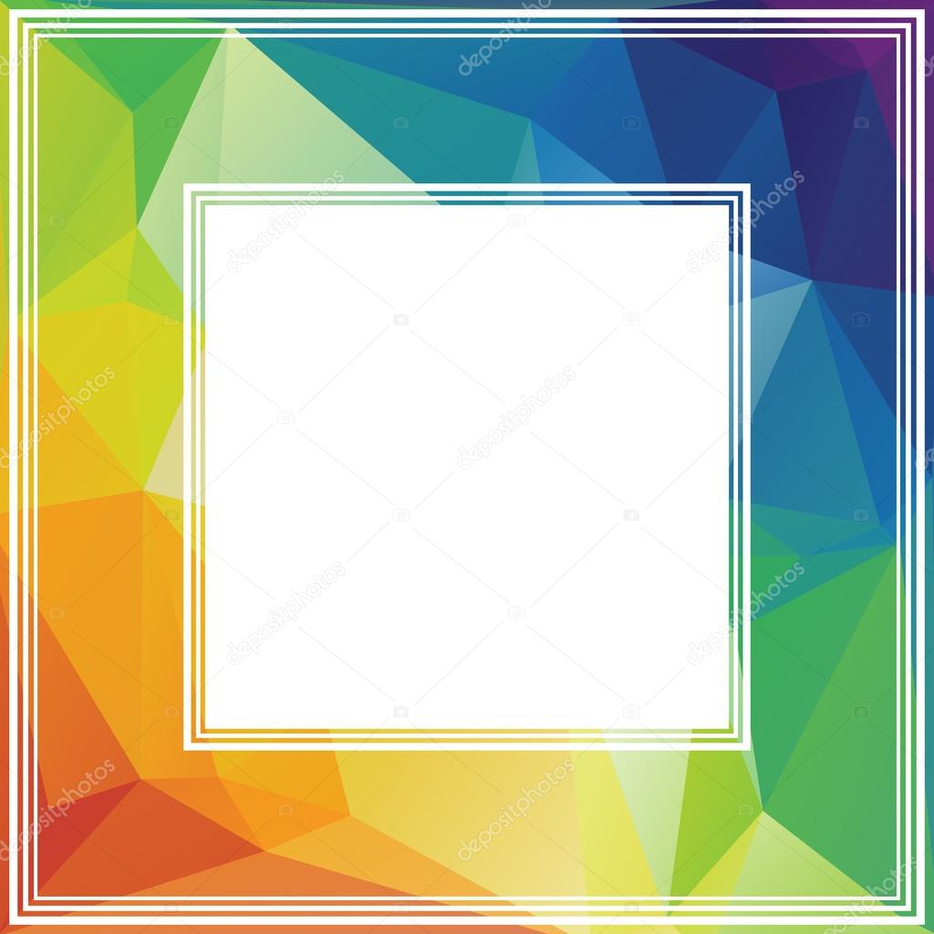 Rainbow abstract border Stock Vector by ©tokhiti 99879404