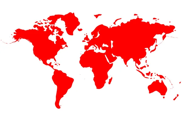 World map reflect red — Stock Vector © Nicemonkey #1115984