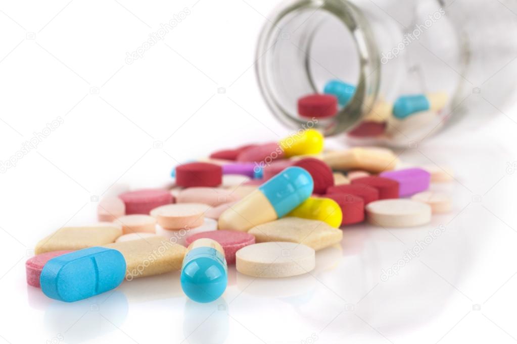 Spilled Colorful Pills