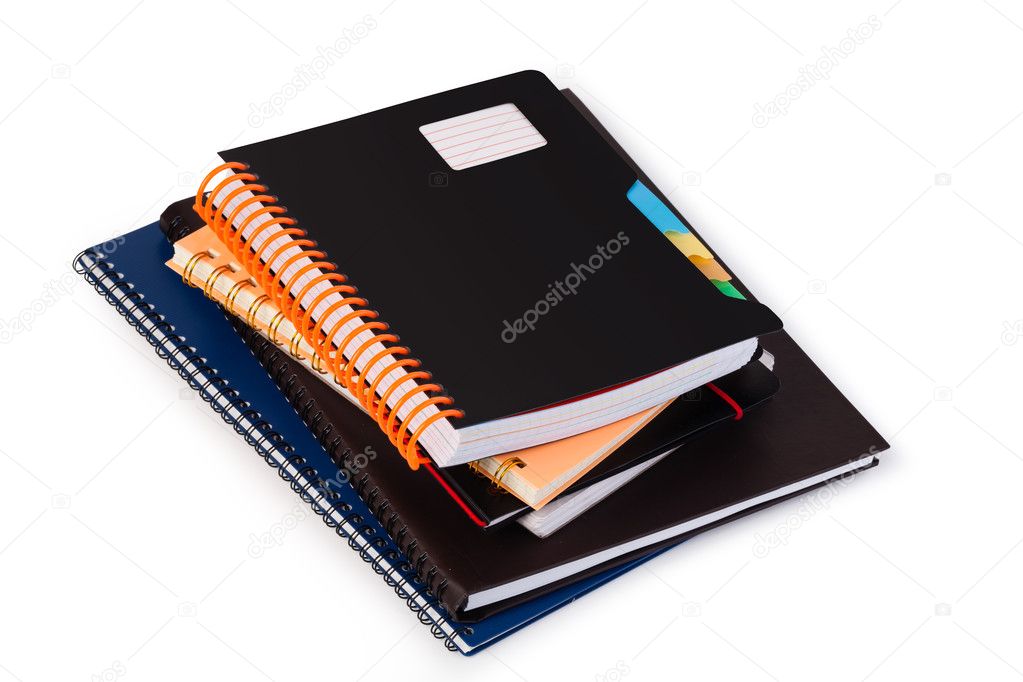Notebook on white background — Stock Photo © gresey #108398830
