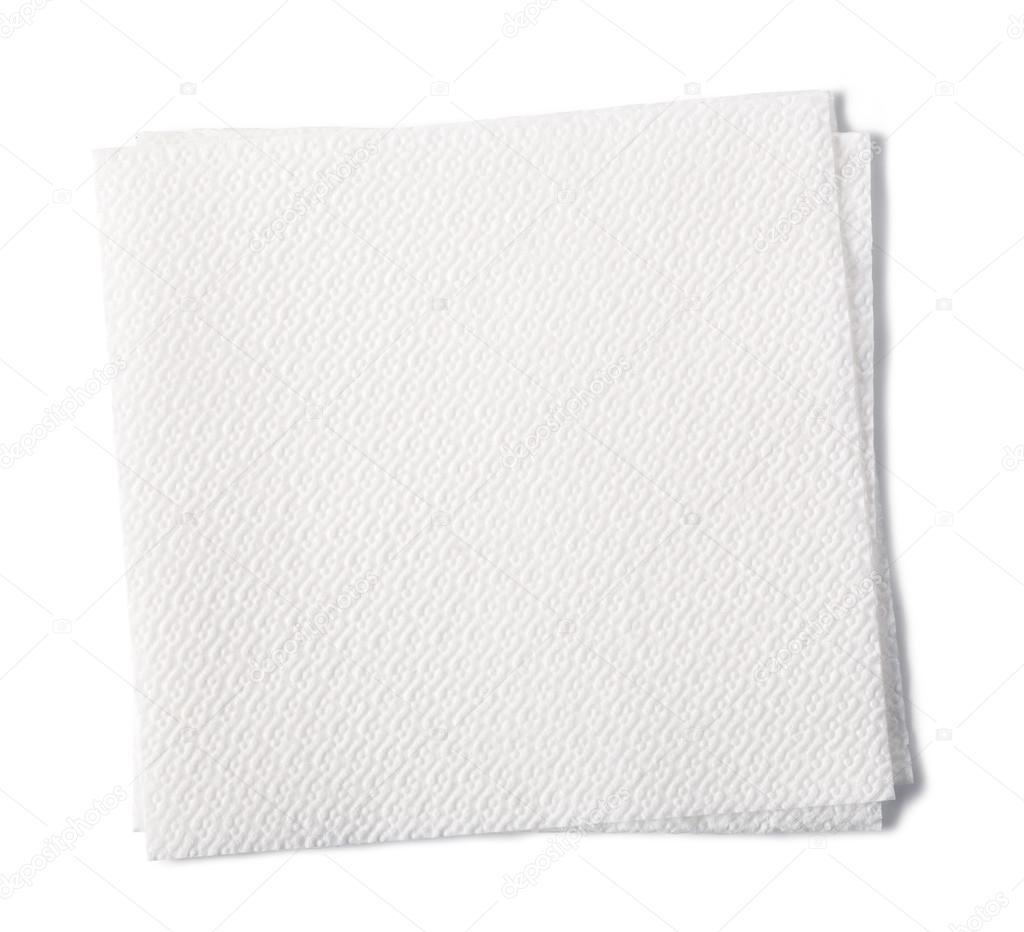Paper napkin isolated on white background Stock Photo by ©gresey 113107378