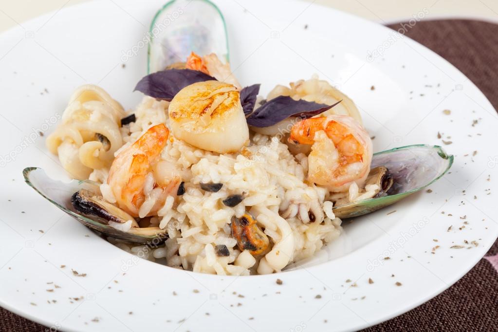Risotto with seafood Stock Photo by ©gresey 66966479