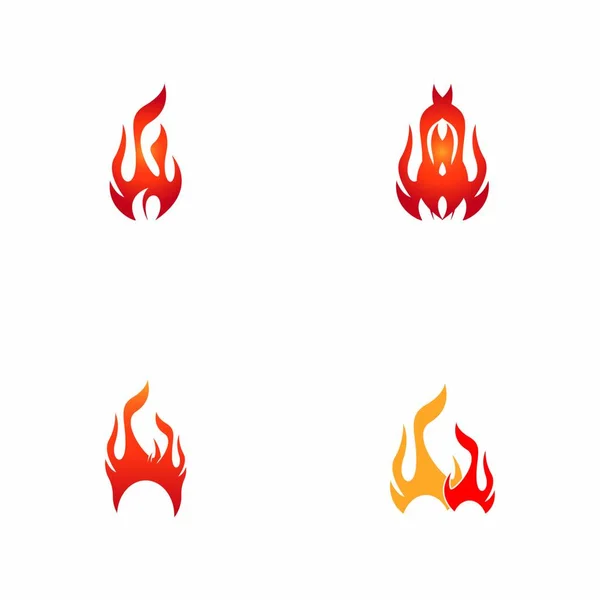 Fire Flame Logo Vector Template Illustration Stock Vector by ©Findri ...