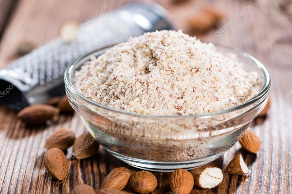 Grated Almonds in bowl Stock Photo by ©HandmadePicture 71527031
