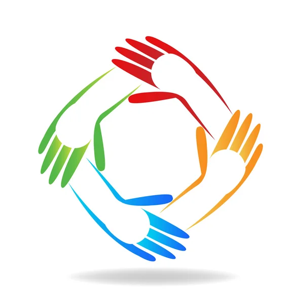 Illustration: hands logo | Logo teamwork hands — Stock Vector © Glopphy ... Illustration: hands logo | Logo teamwork hands — Stock Vector © Glopphy ...