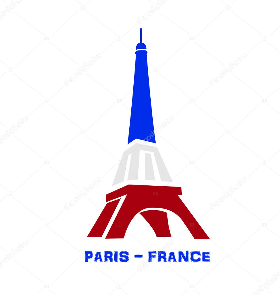 Logo van Eiffel Tower Paris France — Stockvector © Glopphy #115380180
