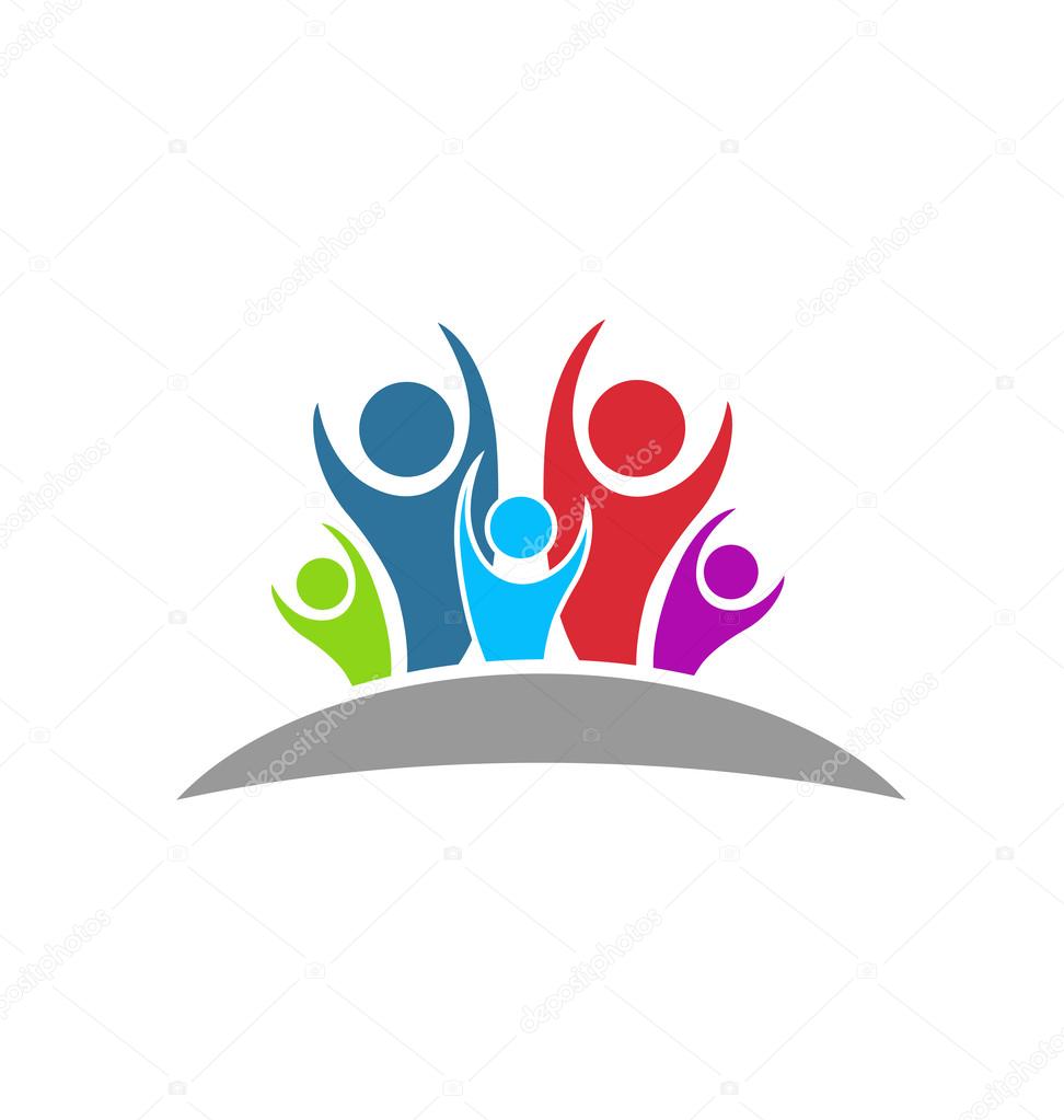Family optimistic people logo Stock Vector Image by ©Glopphy #63590429