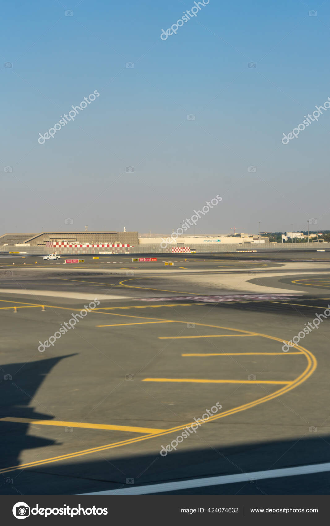 Dubai Emirates November 2018 View Emirates Airplane Window — Stock ...