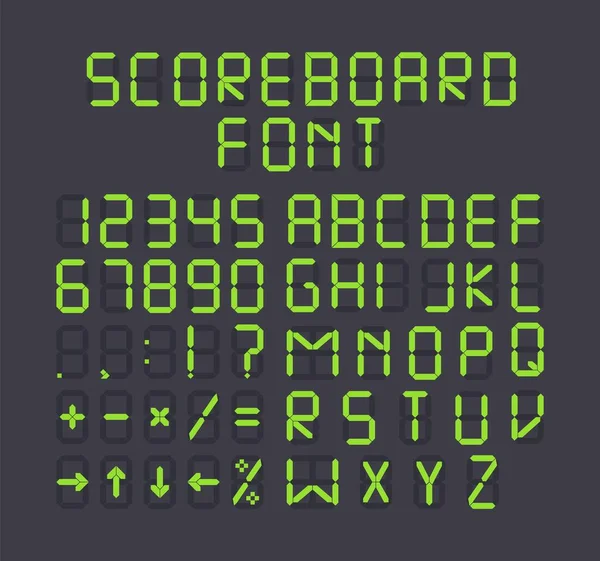 Led Scoreboard Font