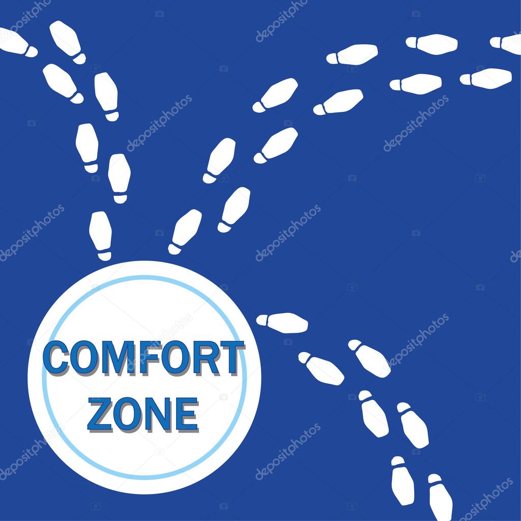 Leave Your Comfort Zone Stock Vector Image by ©thinglass #115588282