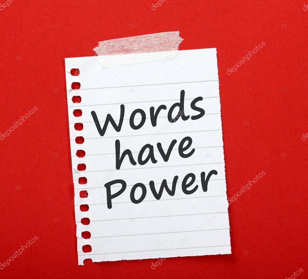 Words Have Power — Stock Photo © thinglass #58971855