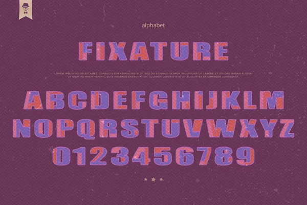 Industrial style alphabet letters and numbers. vector font type design ...