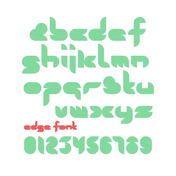 Modern alphabet letters and numbers. vector font type design. hand ...