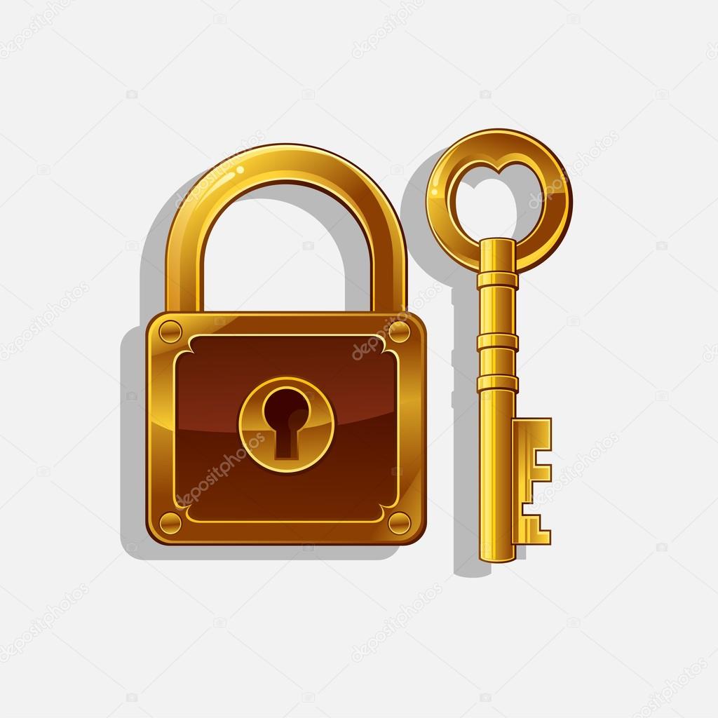 Lock And Key Cartoon