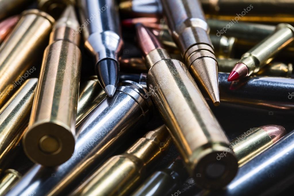 Ammunition for firearms — Stock Photo © bezikus #92417414