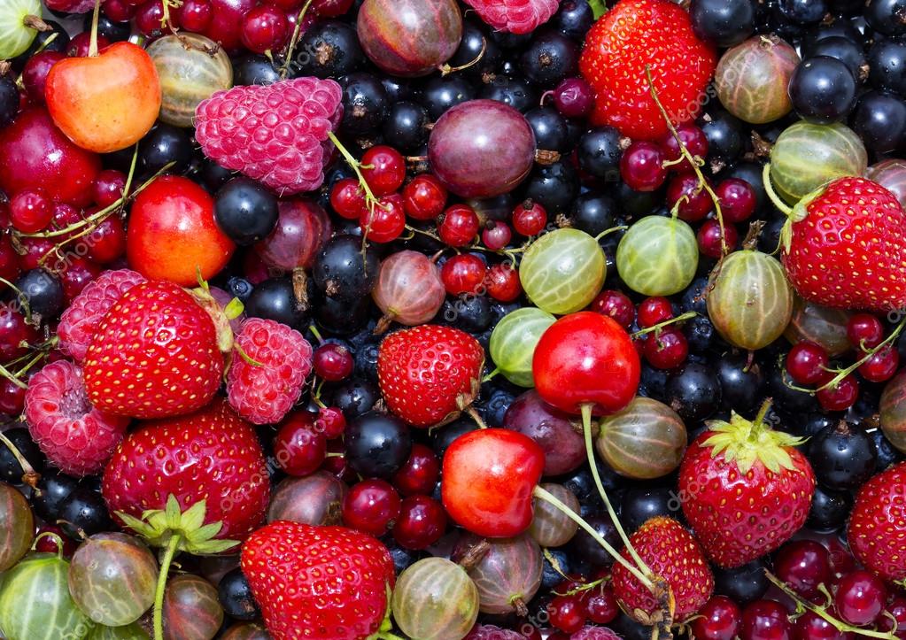 Berry background with fresh raspberries, Stock Photo by ©Lester120 ...