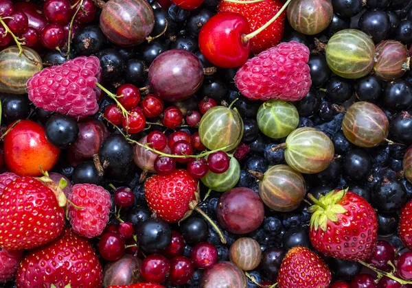 Berry background with fresh raspberries, Stock Photo by ©Lester120 ...