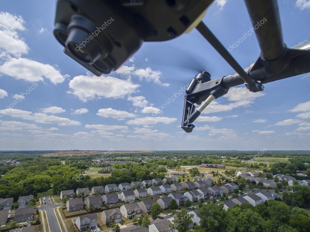 Aerial Drone Flying Through Air — Stock Photo © actionsports #82416464