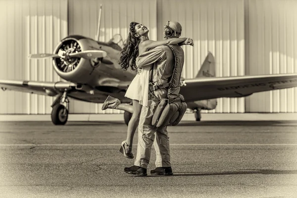 WWII Model and Airplane — Stock Photo © actionsports #82882050