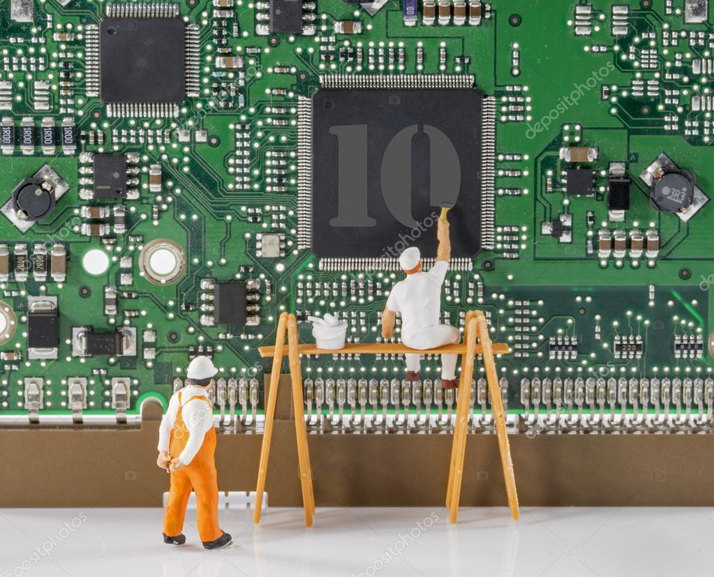 Get ready for windows 10 Stock Illustration by ©compuinfoto #95043832