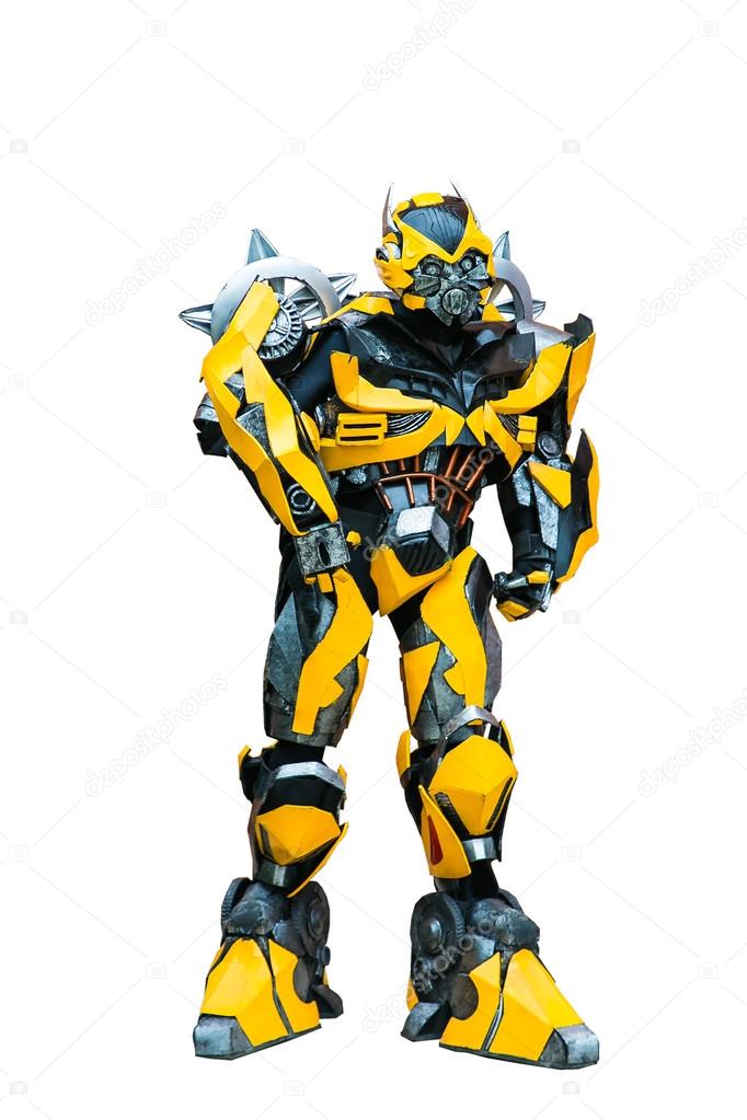 Bright toy transformer on a white background Stock Photo by ©thepushba ...