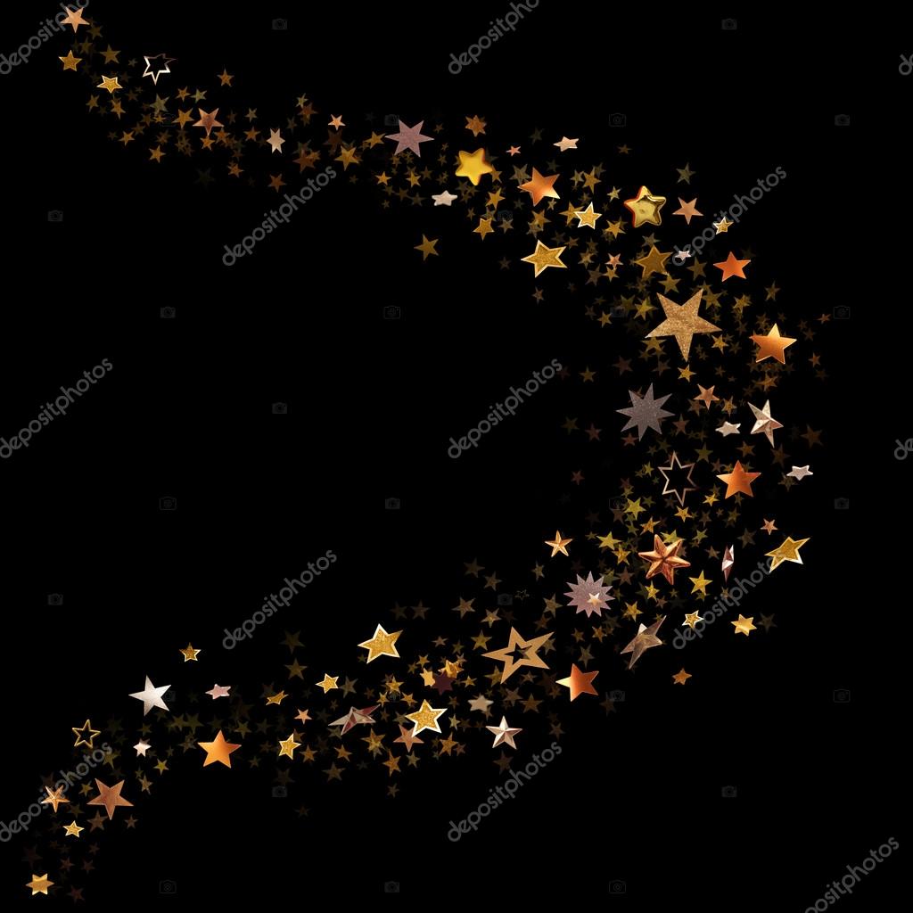 Glitter Stars Curve — Stock Photo © designnatures #82256038