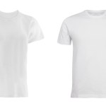 Two white T-shirt isolated on white background Stock Photo by ...