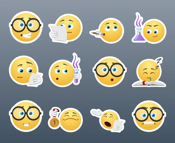 Slimme smiley vectorafbeeldingen, illustraties en clipart | Depositphotos