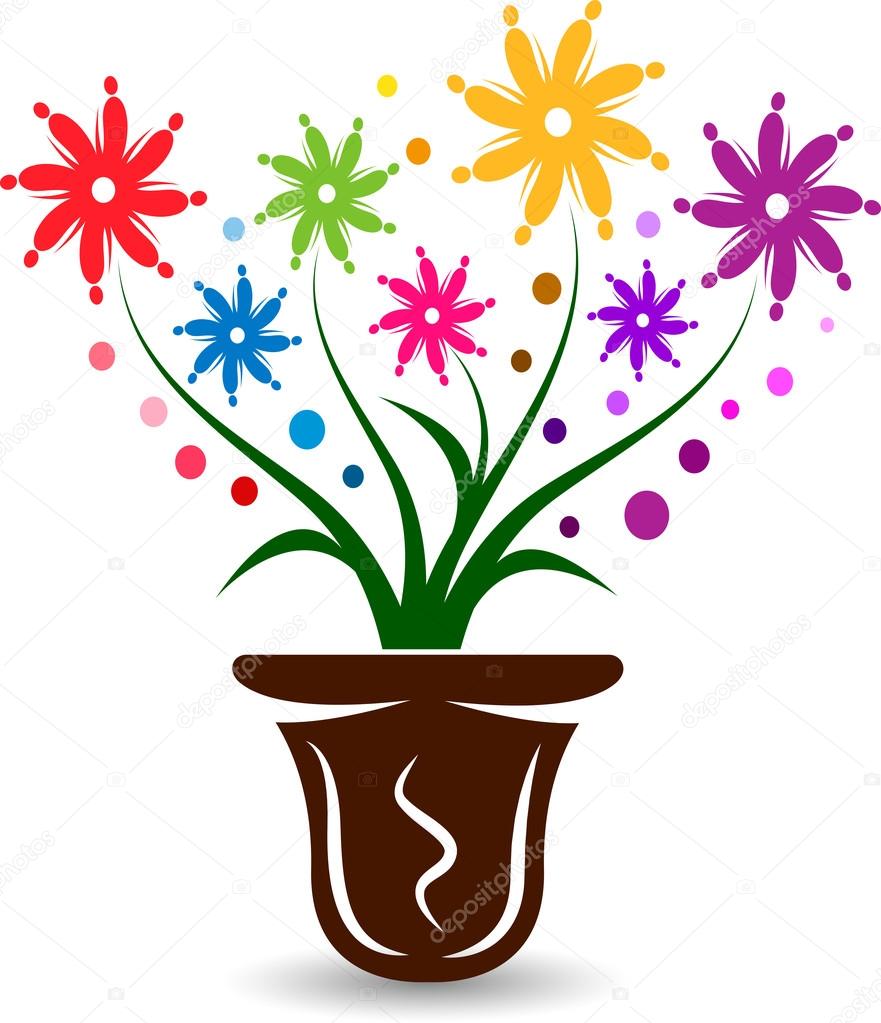 Flower pot design Stock Vector Image by ©magagraphics #106948520