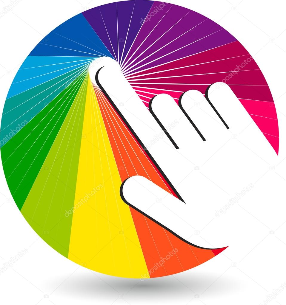 Hand touch logo Stock Vector by ©magagraphics 69142995