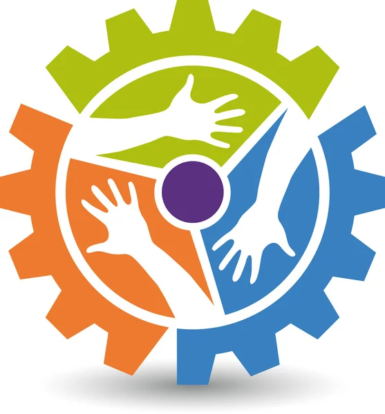 Factory helping hand Stock Vector Image by ©magagraphics #13158996