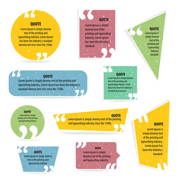 Quote shapes Vector Art Stock Images | Depositphotos