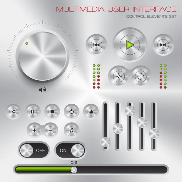 Multimedia user interface Stock Vector Image by ©archiwiz #95406580