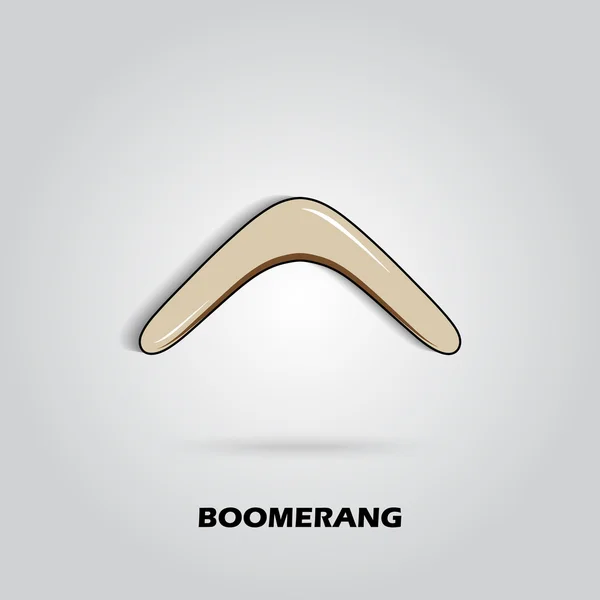 Wooden returning boomerang Vector Art Stock Images | Depositphotos