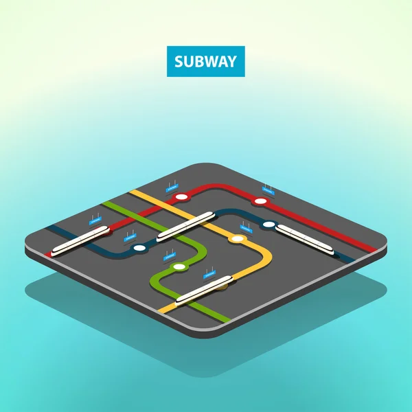 Subway isometric Vector Art Stock Images | Depositphotos