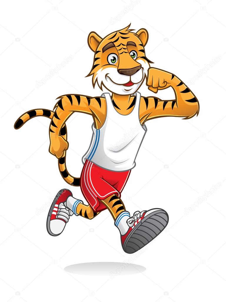 Tiger Runner Stock Vector Image by ©rivansyamseller #52925011