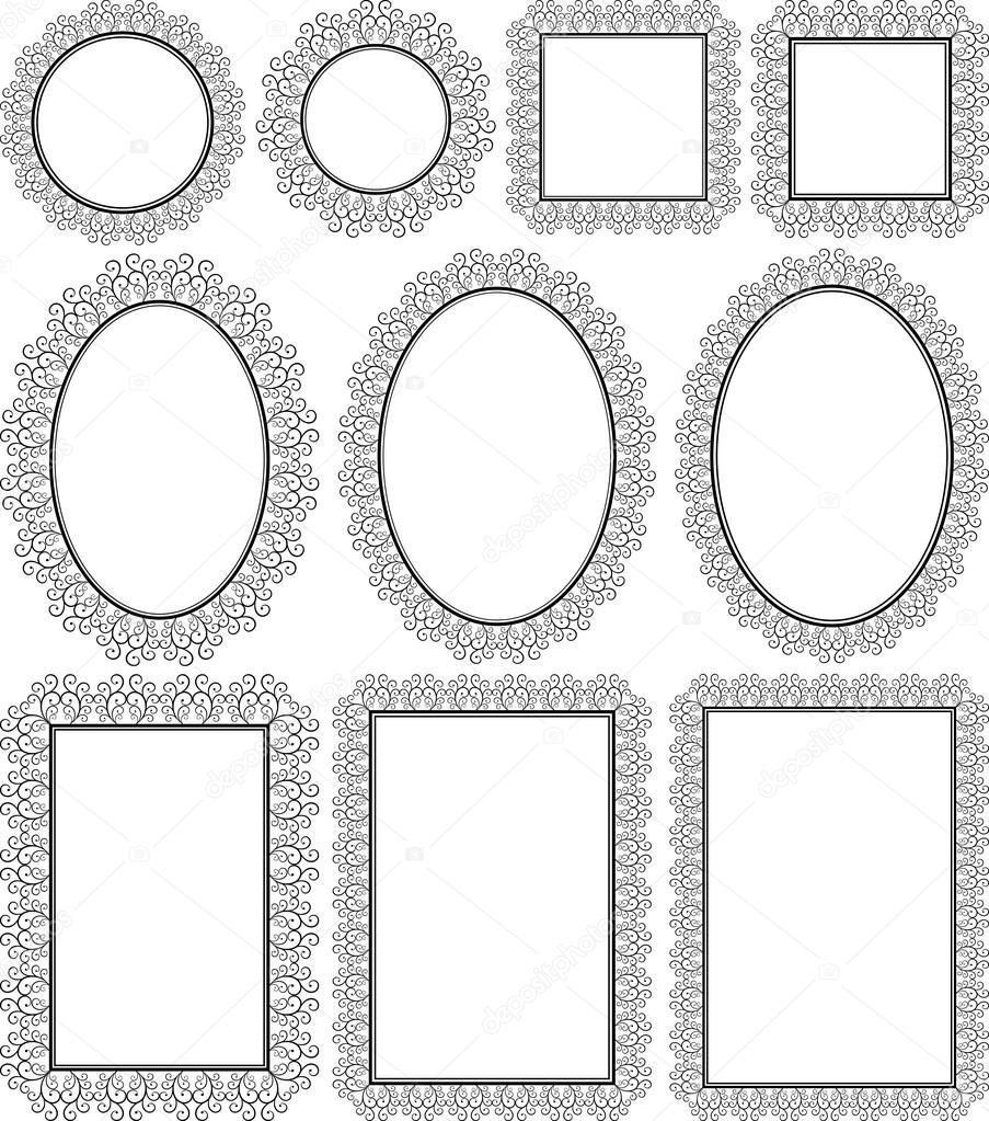 Vintage Frame Silhouette Frame Picture Vintage Silhouette Etsy.de