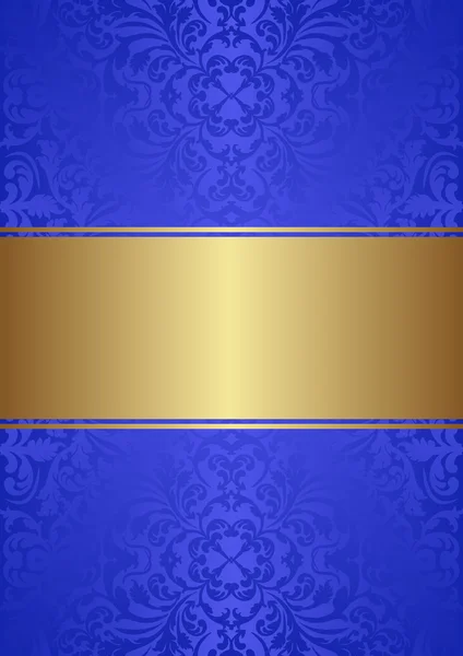 Azul rey con dorado imágenes de stock de arte vectorial | Depositphotos