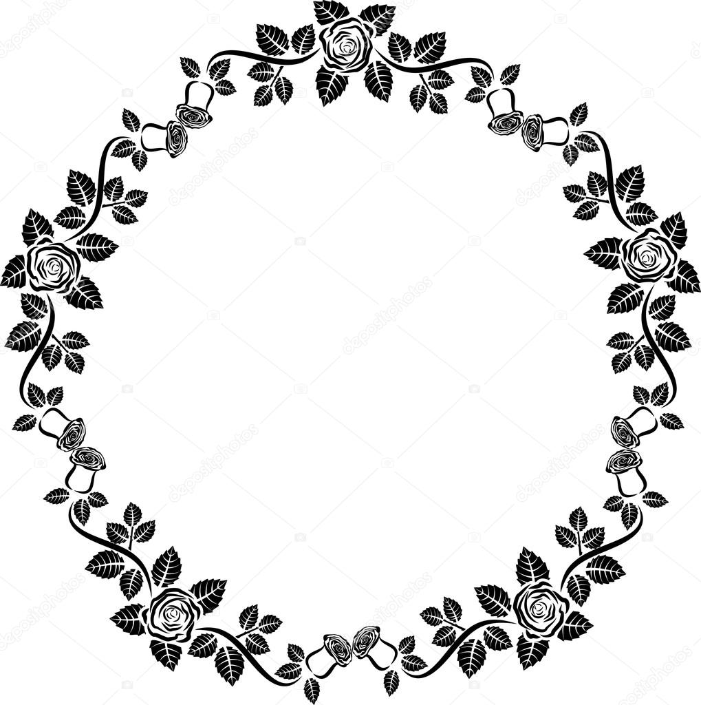 Rose frame - clip art illustration Stock Vector Image by ©mtmmarek ...
