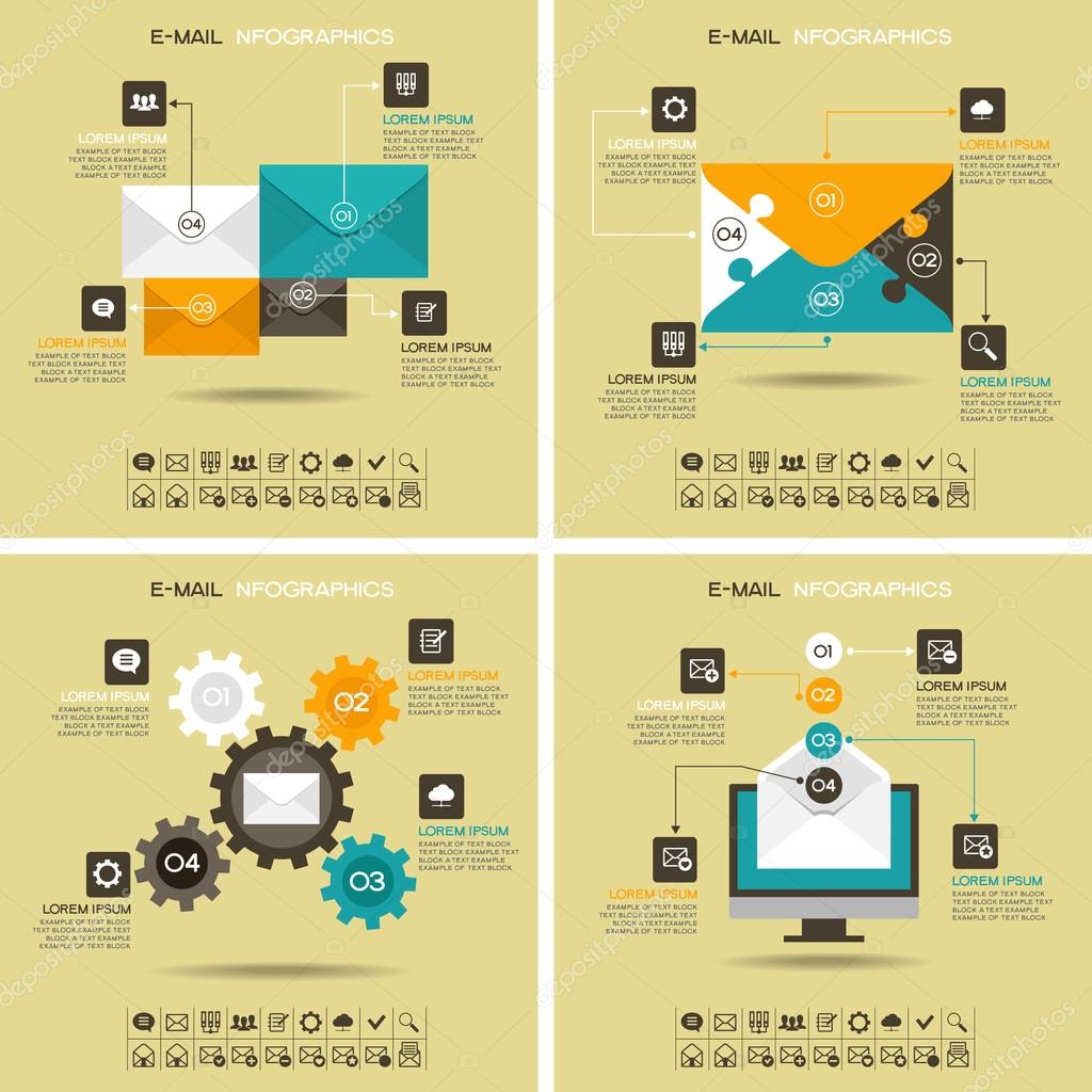 Marketing e-mail banners — Stock Vector © VLADGRIN #123644898