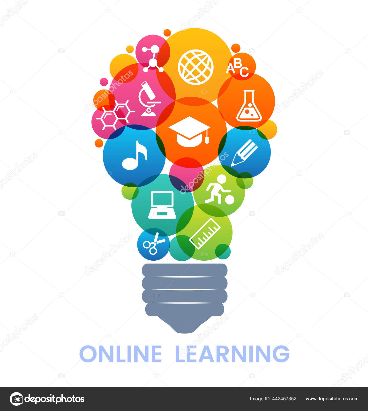 Learning Concept Distance Learning Icon Online Training Courses Home ...