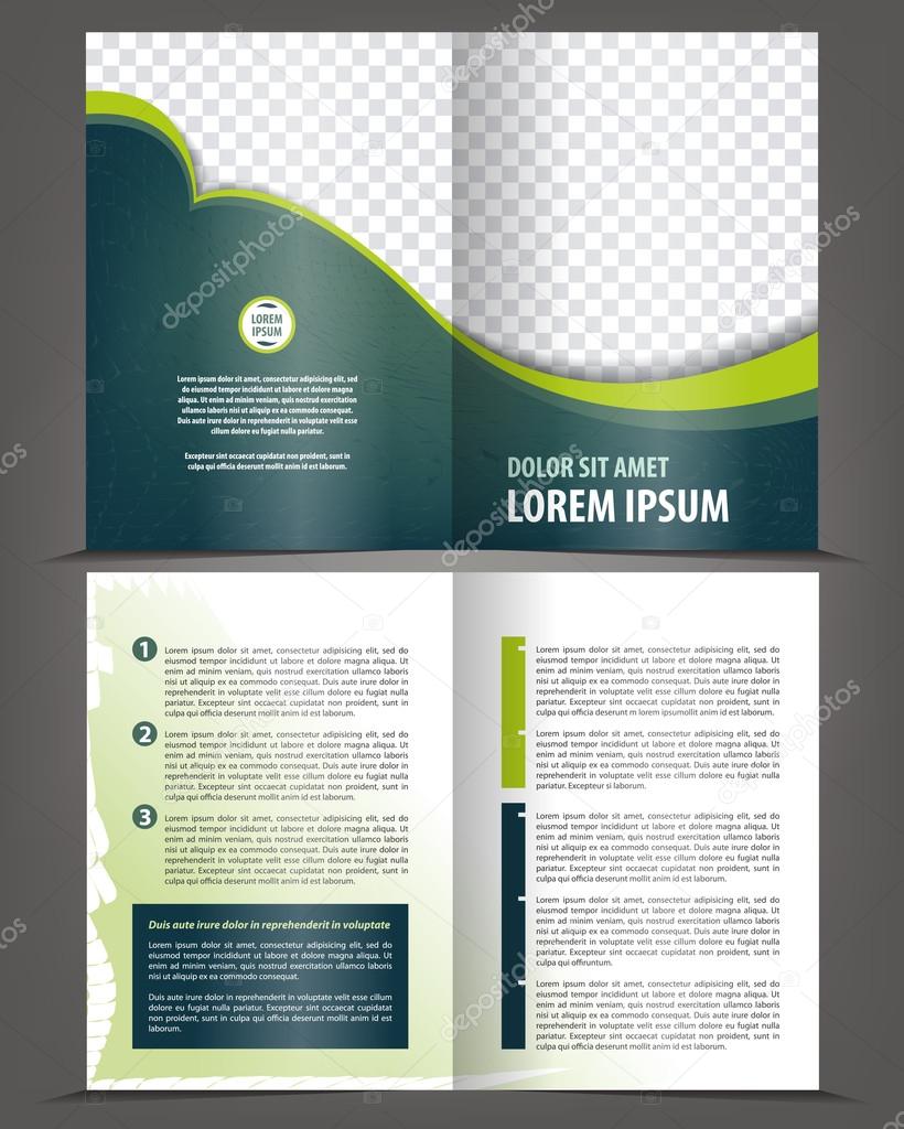 Empty brochure print template design Stock Vector Image by ©IrinaWW ...