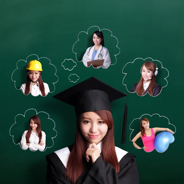 Student thinking about her future - Stock Image - Everypixel