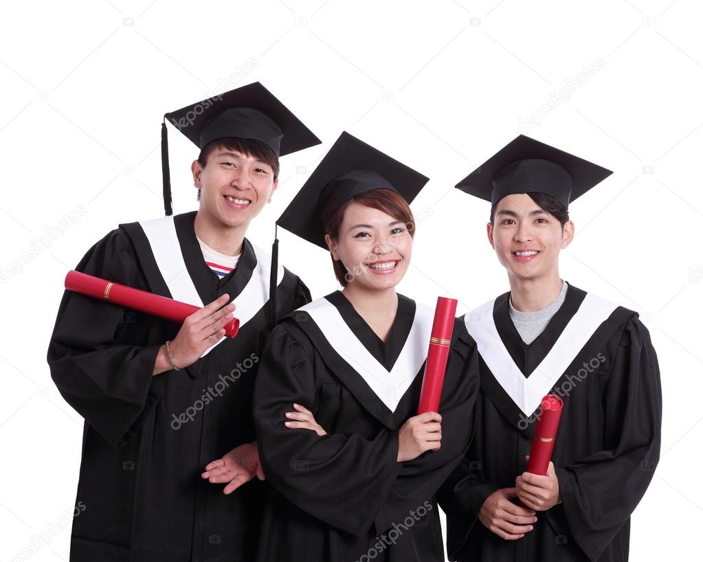 Graduate students posing — Stock Photo © ryanking999 #72891415