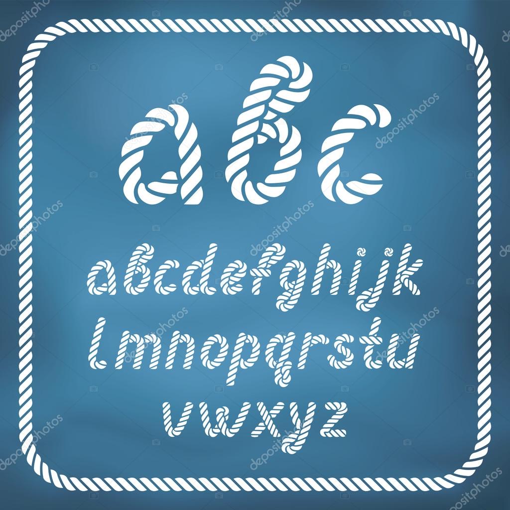 Nautical Rope Font