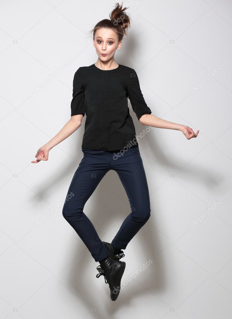 Portrait in full growth. — Stock Photo © Gromovataya #121500052 Portrait in full growth. — Stock Photo © Gromovataya #121500052