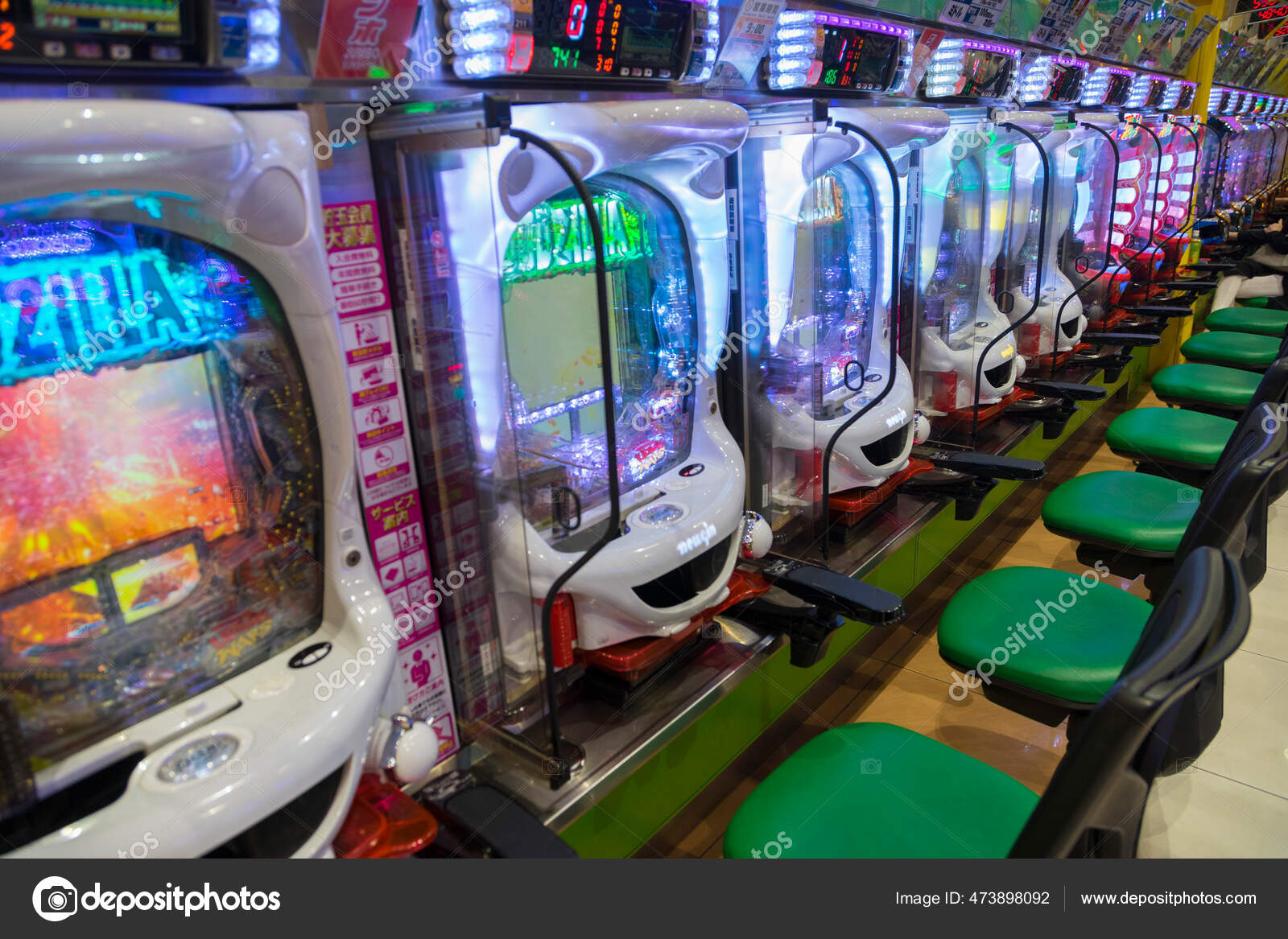 Arcade Machines Jumbo Pachinko Arcade Naha Okinawa Japan — Stock ...