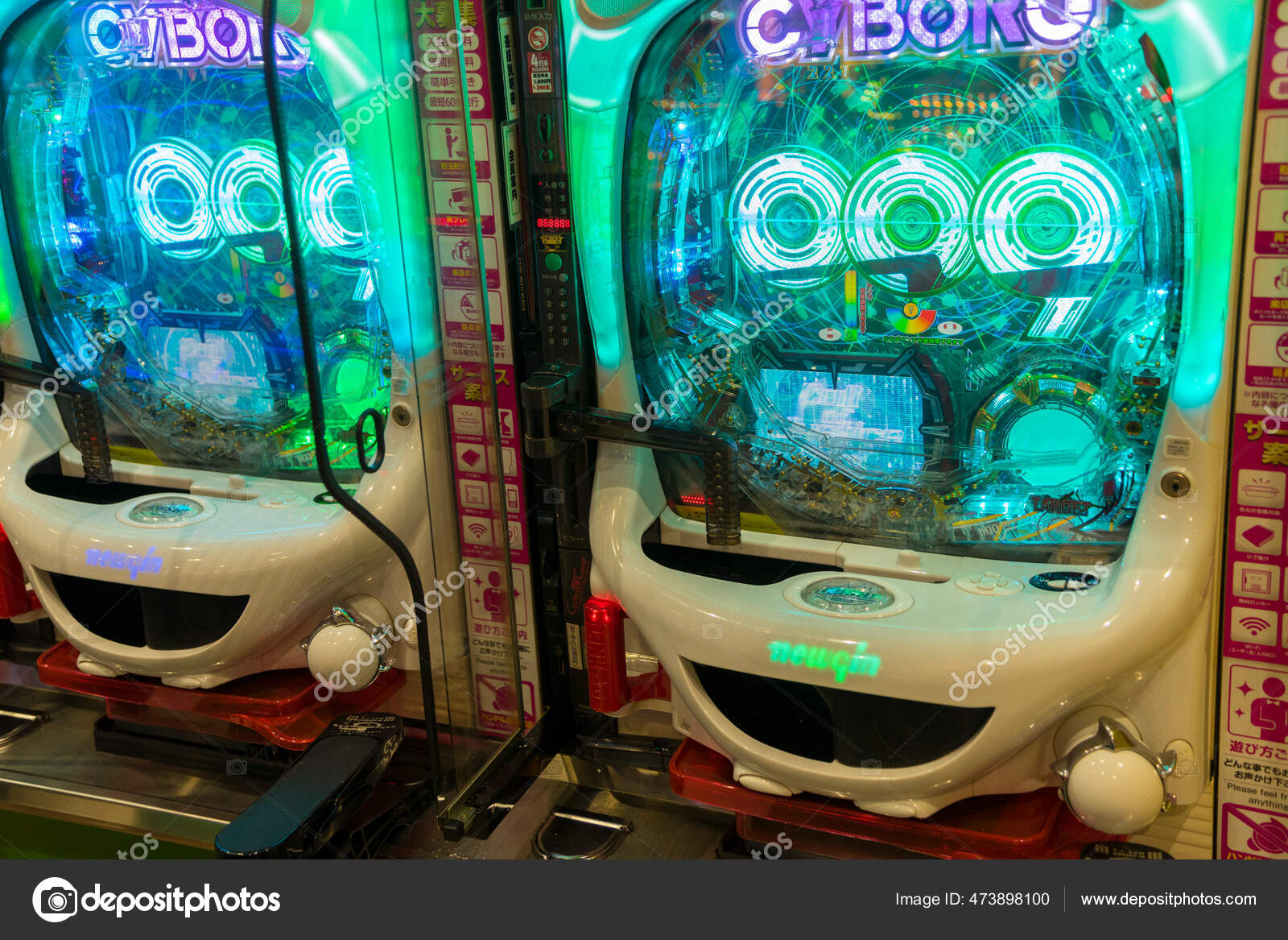 Arcade Machines Jumbo Pachinko Arcade Naha Okinawa Japan — Stock ...
